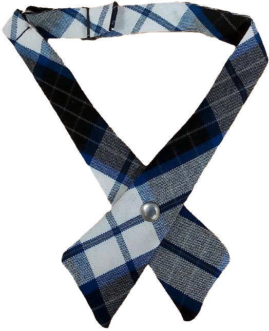 Tie, Adjustable Plaid 114 Cross Tie | Family Uniforms