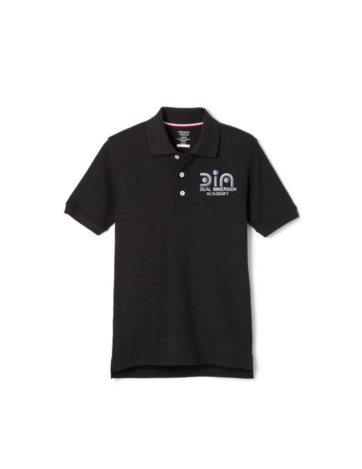 Polo Youth Unisex DIA Logo S/S Black 6-8th Grade | Family Uniforms
