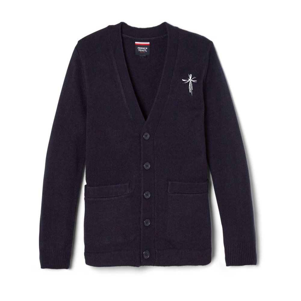 Cardigan V-Neck, Prince Of Peace Embroidered School Uniform | Family ...